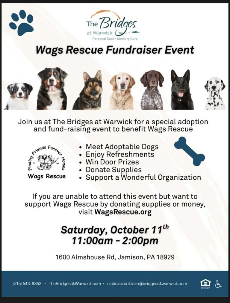 Event Calendar – Wags Rescue